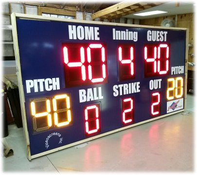 LED Scoreboard with RF wireless communications Football scoreboard ...
