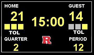 football scoreboard Wireless LED controllers Solar Powered